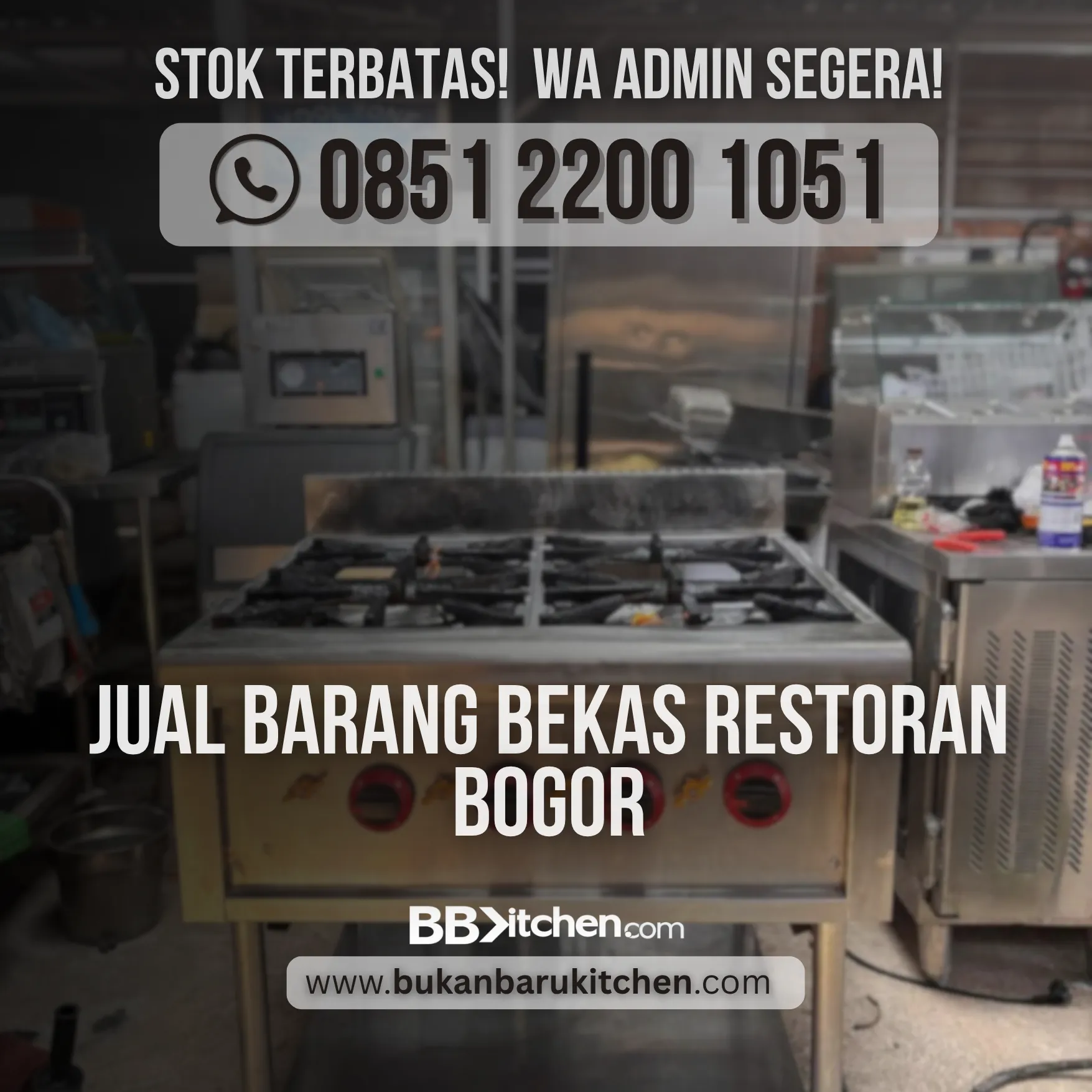 Jual Barang Bekas Restoran di Nanggung - BBKitchen