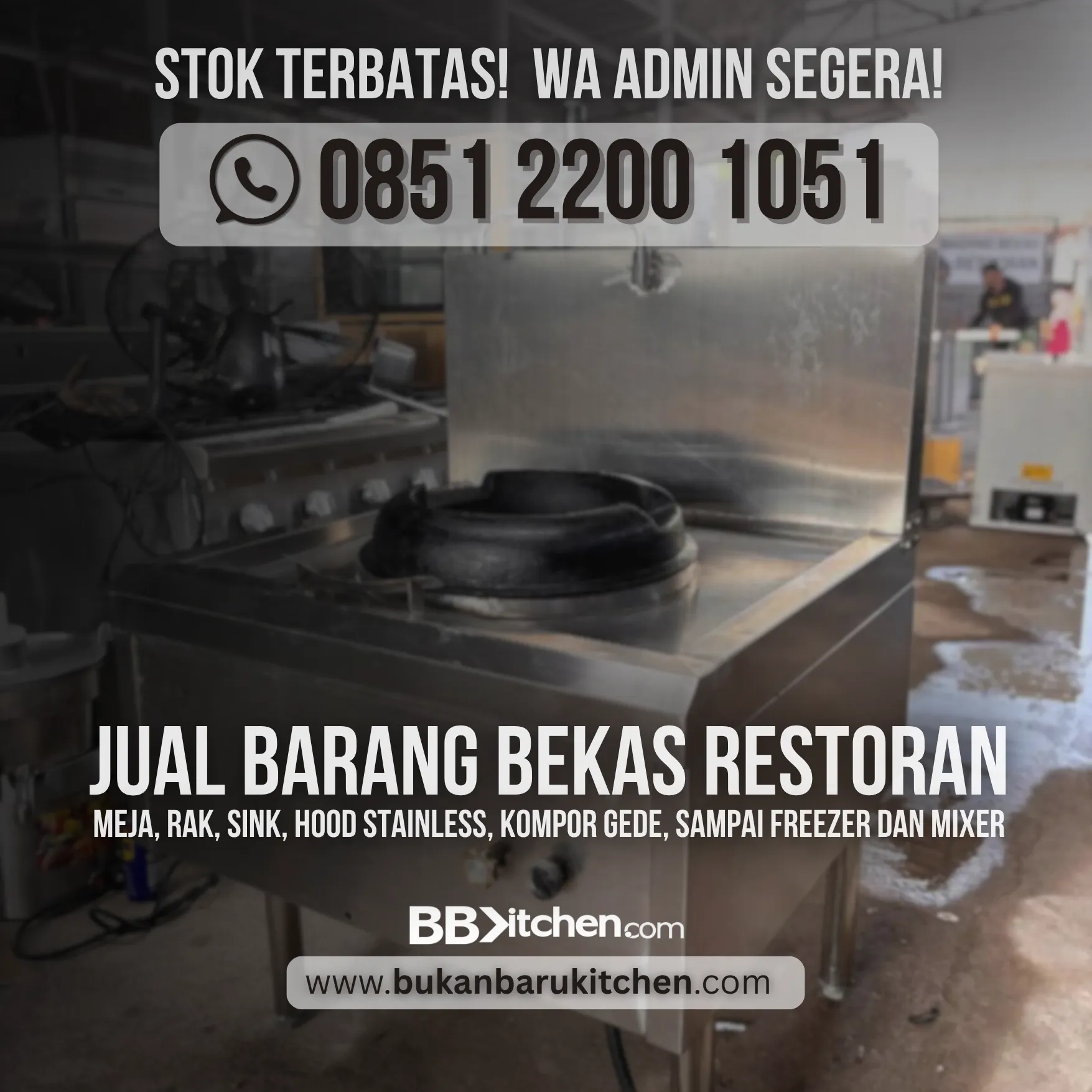 JUAL BARANG BEKAS RESTORAN - BBKitchen